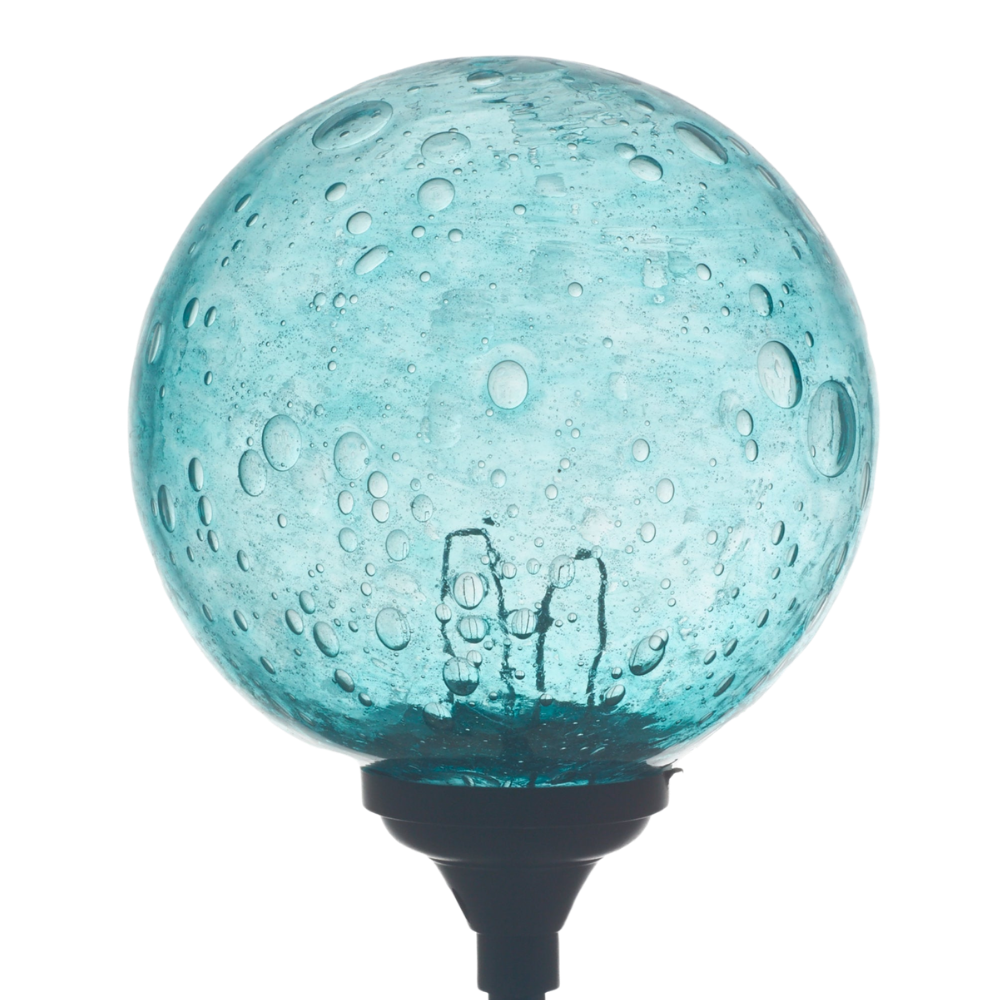 Bubble Solar Light - Teal – Kitras Art Glass Inc